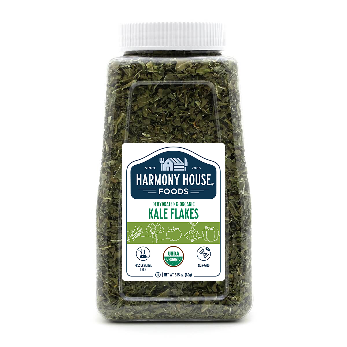 Kale Flakes | Dried Kale | Harmony House Foods